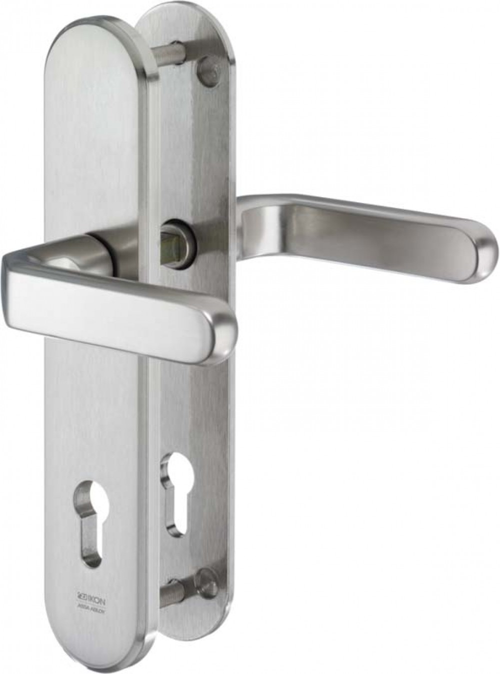 IKON Assa Abloy Stahl-Schutzbeschlag mit PZ-Lochung - Drücker/Drücker ...